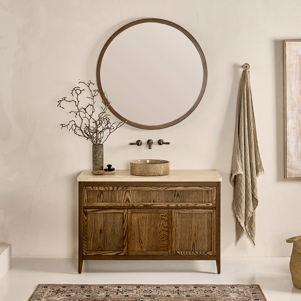 1200 Hampton Vanity in American Oak Aged: In Stock & Ready to Ship ...