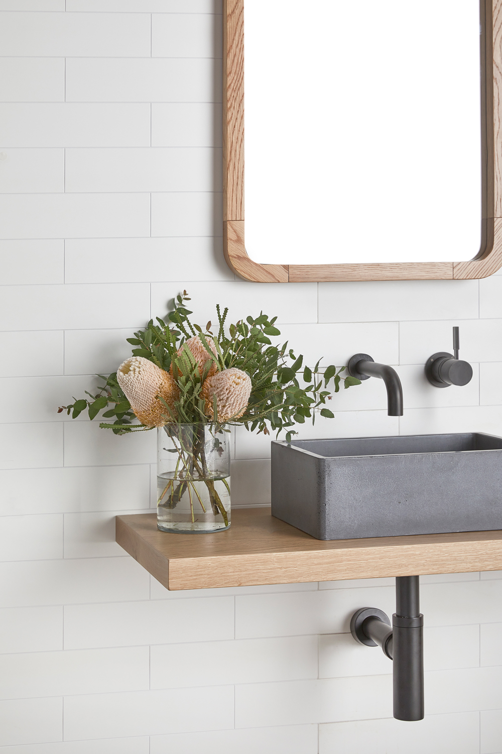 Bombo Slim Powder Room Vanity Shelf | Loughlin Furniture